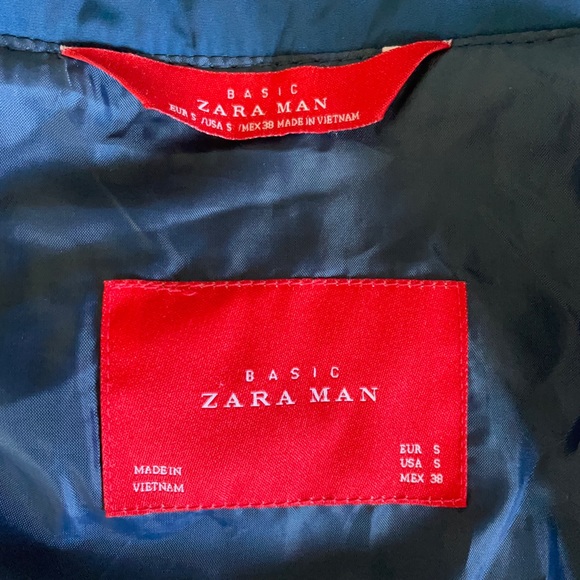 Zara | Jackets & Coats | Zara Mens Blue Bomber Jacket | Poshmark